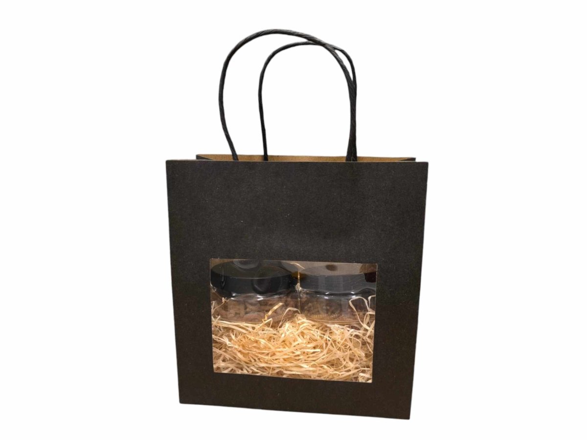 Gave pose - med 2 x ristede melorme snacks - Gavekurv med spiselige ...